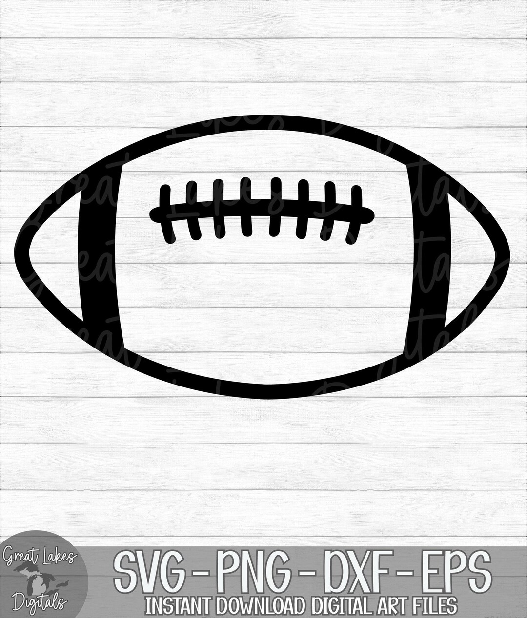 Football - Instant Digital Download - Svg, Png, Dxf, and Eps Files ...