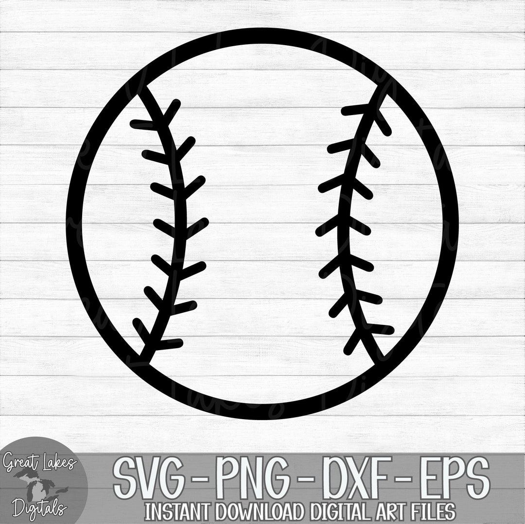 Baseball - Instant Digital Download - Svg, Png, Dxf, and Eps Files ...
