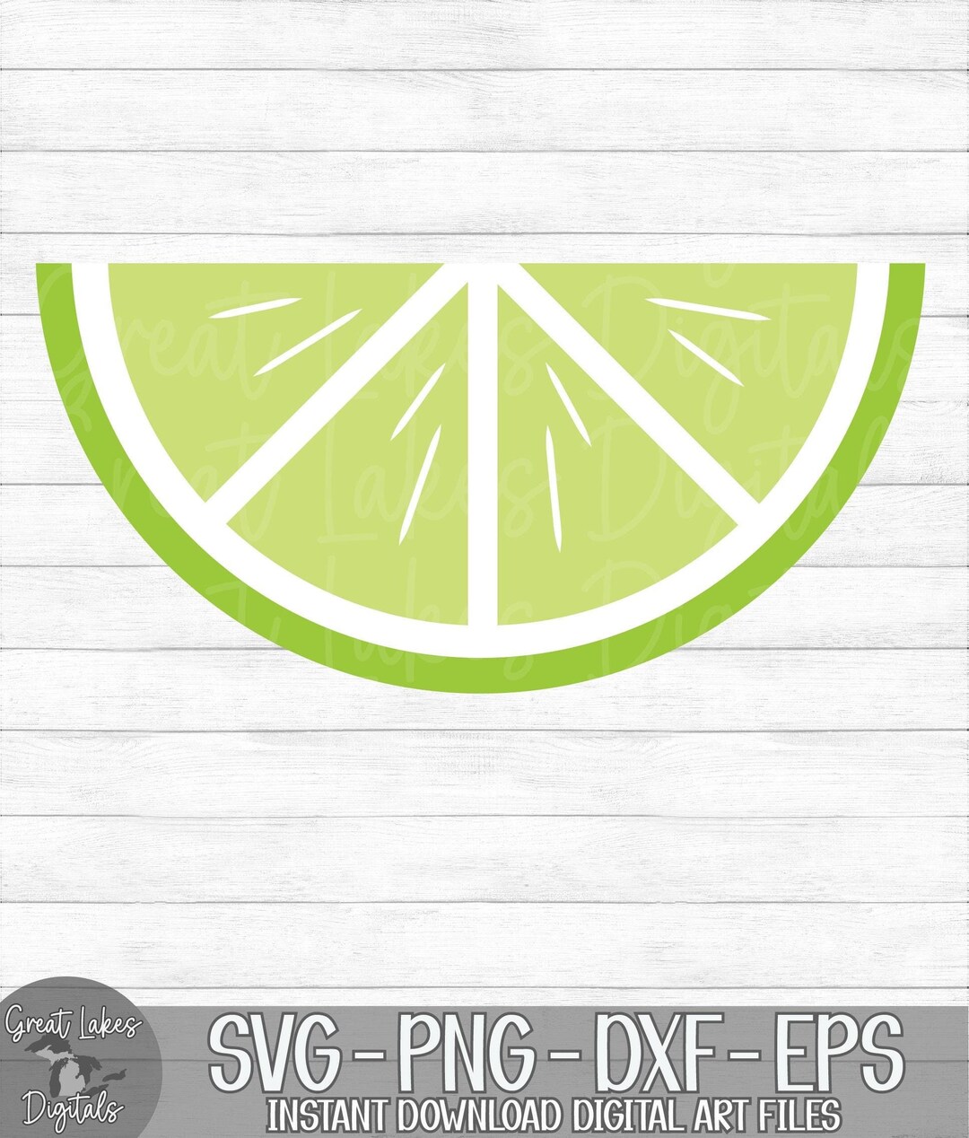 Lime Slice - Instant Digital Download - Svg, Png, Dxf, and Eps Files ...