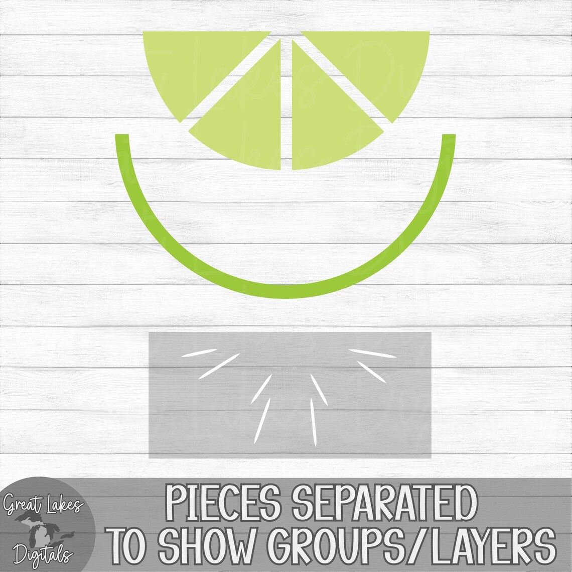 Lime Slice Instant Digital Download Svg Png Dxf and Eps - Etsy