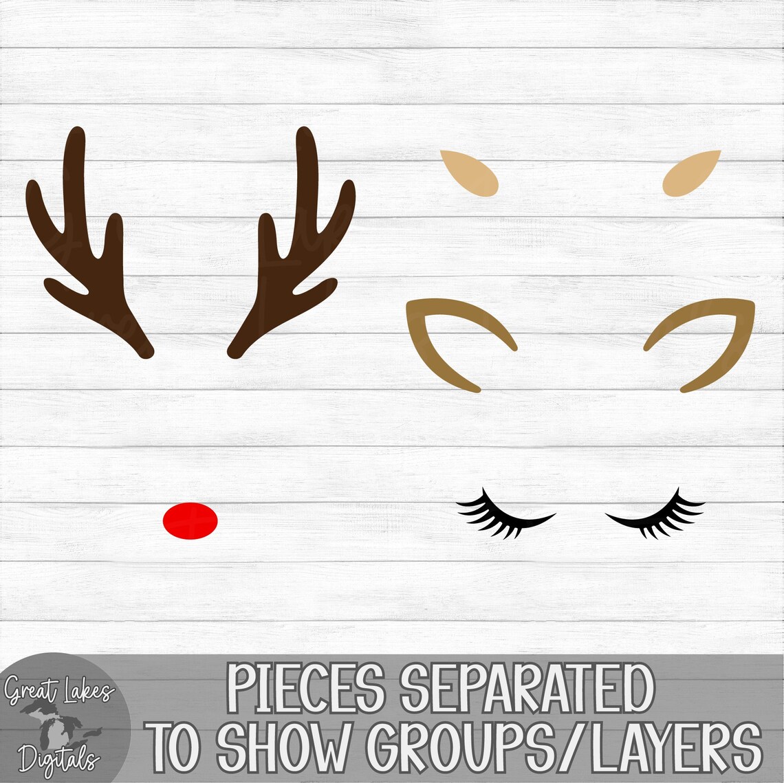 Reindeer Instant Digital Download Svg Png Dxf and Eps - Etsy