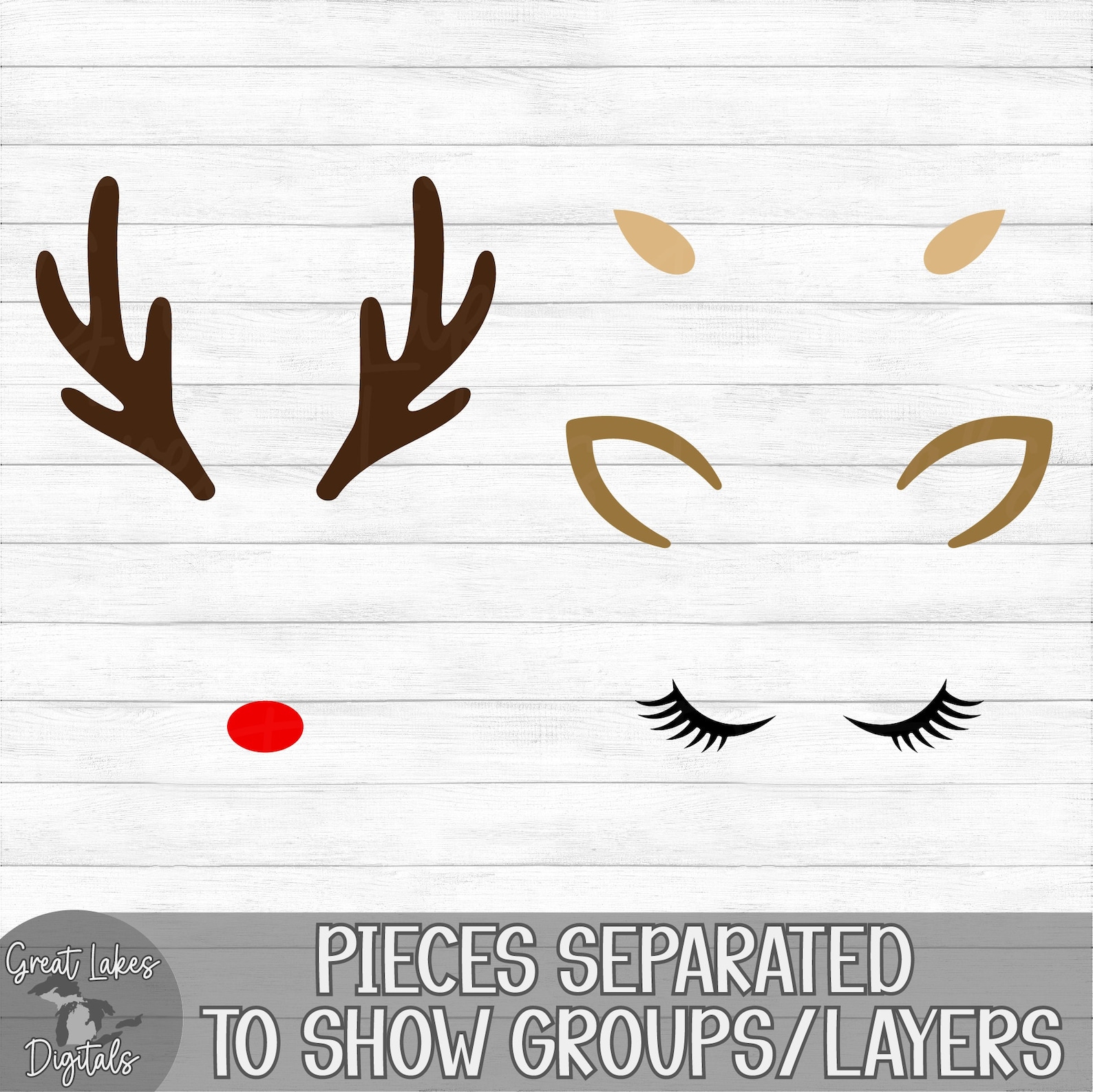 Reindeer Instant Digital Download Svg Png Dxf and Eps - Etsy