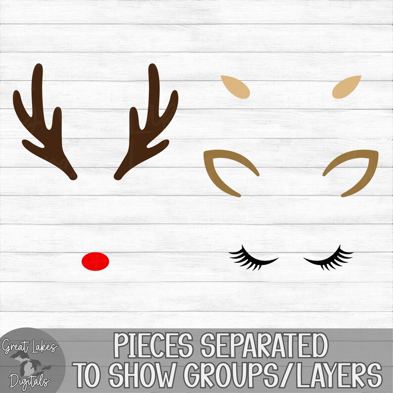 Reindeer Instant Digital Download Svg Png Dxf and Eps - Etsy