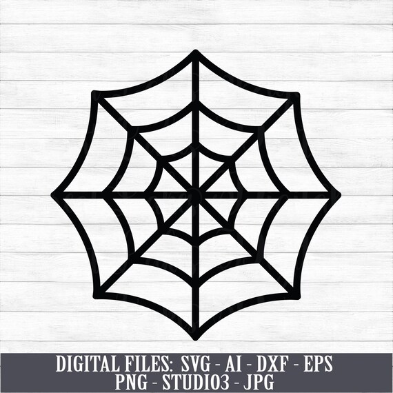 Spiderweb Instant Digital Download Svg Ai Dxf Eps Png - Etsy