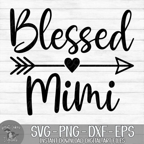 Mimi Life Heart Instant Digital Download Svg Png Dxf - Etsy