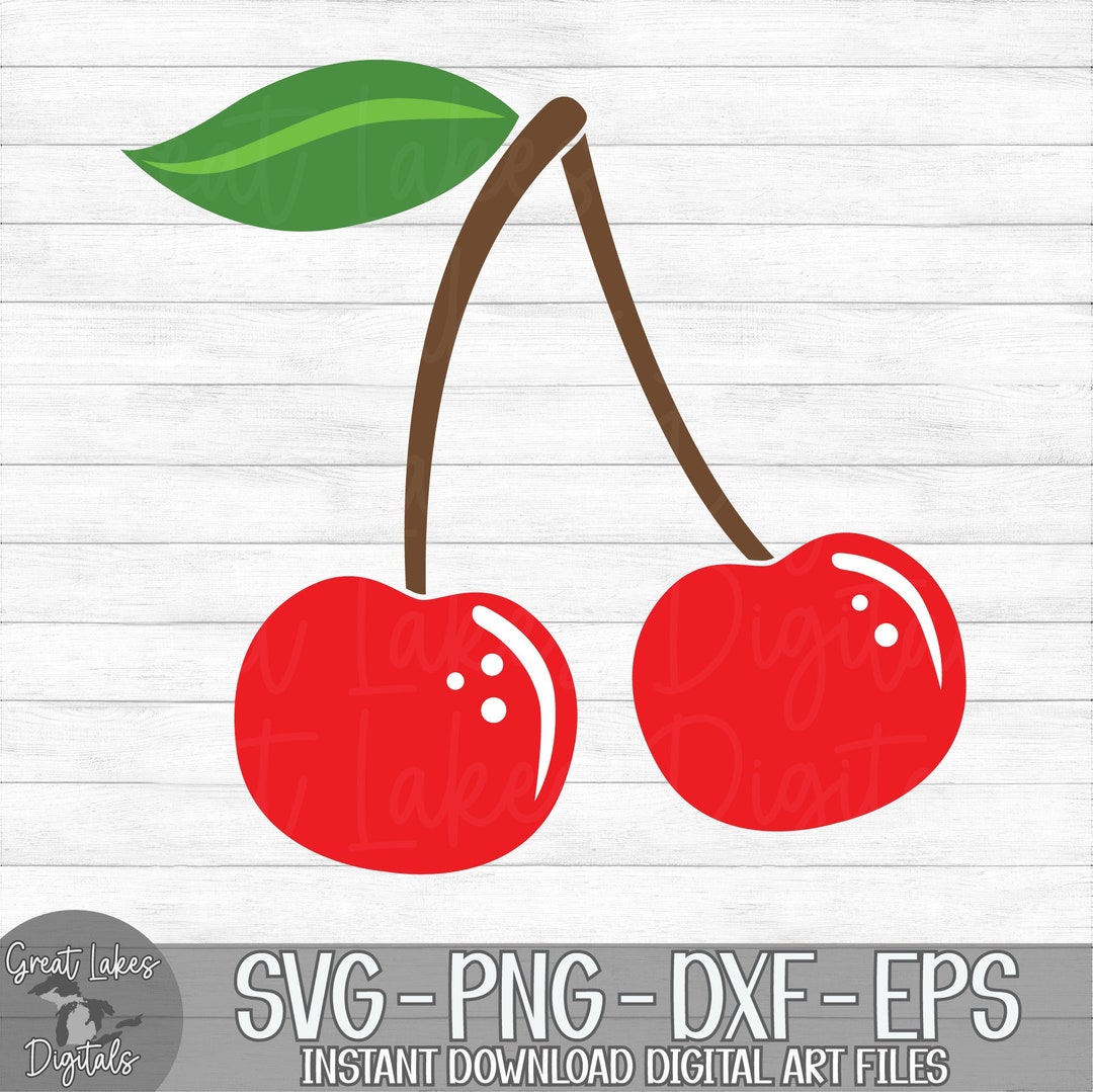 Cherries - Instant Digital Download - Svg, Png, Dxf, and Eps Files ...