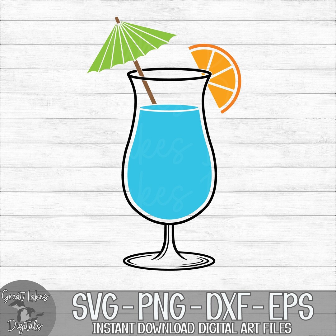 Cocktail - Instant Digital Download - Svg, Png, Dxf, and Eps Files ...