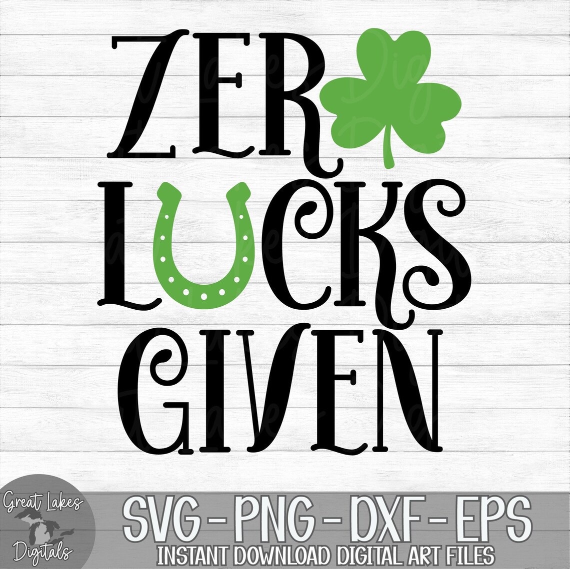 Zero Lucks Given Instant Digital Download Svg Png Dxf - Etsy