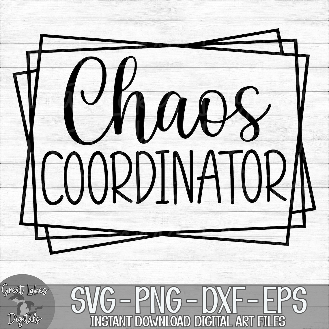 Chaos Coordinator Instant Digital Download Svg Png Dxf - Etsy