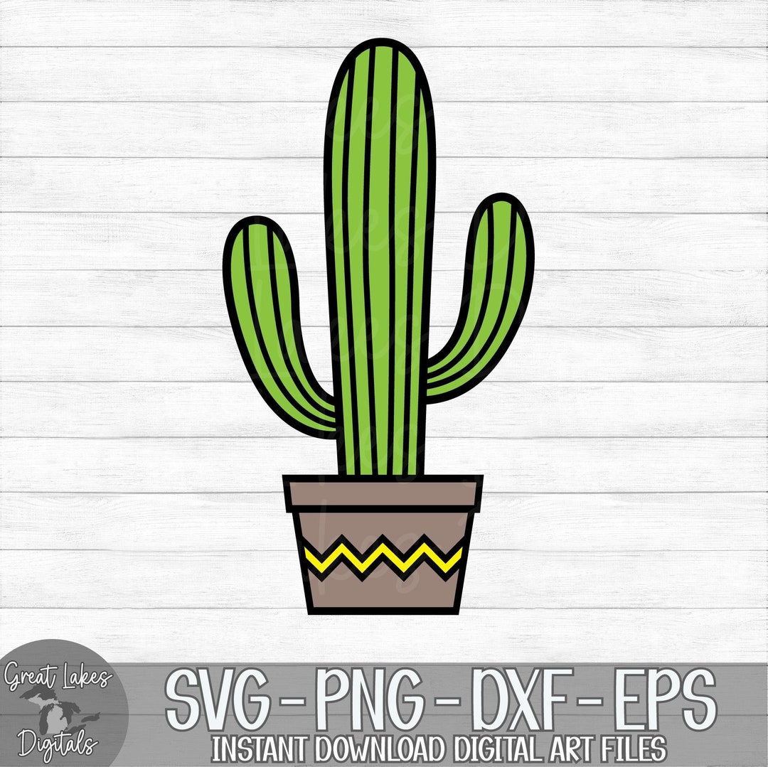 Cactus - Instant Digital Download - Svg, Png, Dxf, and Eps Files ...