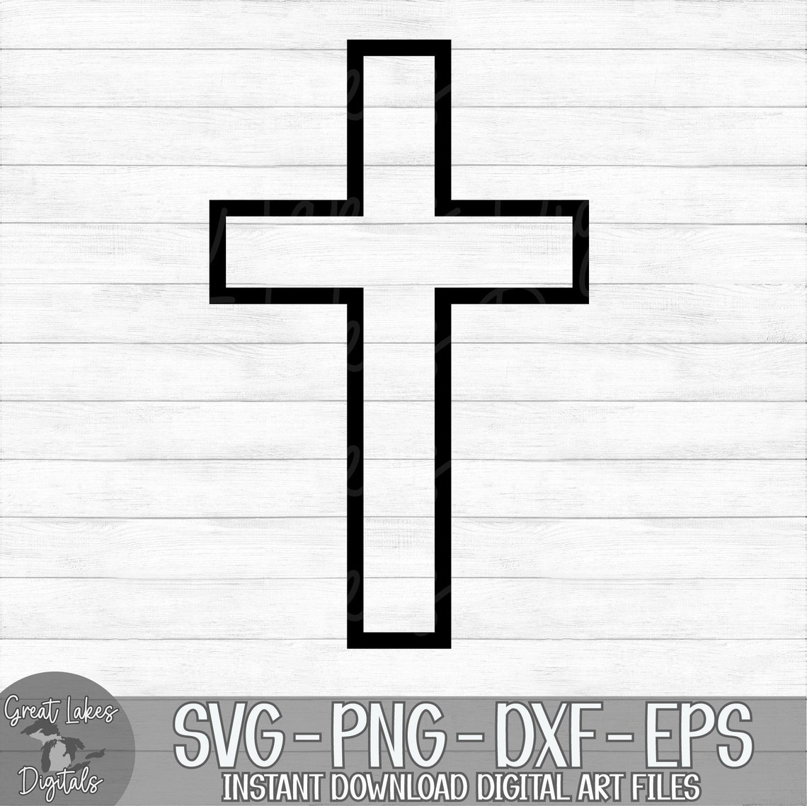 Cross - Instant Digital Download - Svg, Png, Dxf, and Eps Files ...
