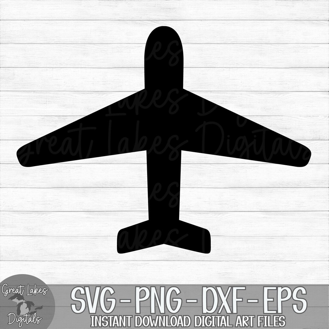 Airplane Instant Digital Download Svg, Png, Dxf, and Eps Files Included ...