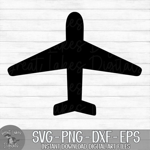 Airplane Instant Digital Download Svg Png Dxf and Eps - Etsy