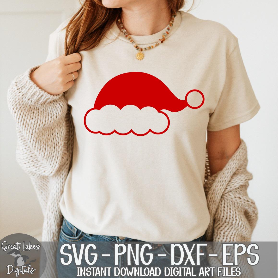 Santa Hat - Instant Digital Download - Svg, Png, Dxf, and Eps Files ...