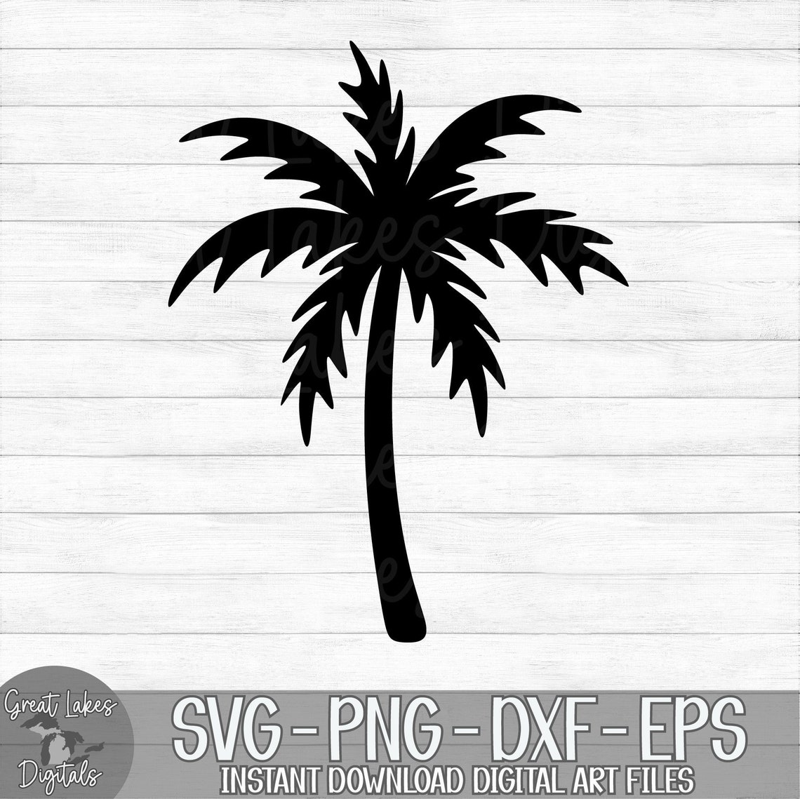 Palm Tree Instant Digital Download Svg Png Dxf and Eps - Etsy