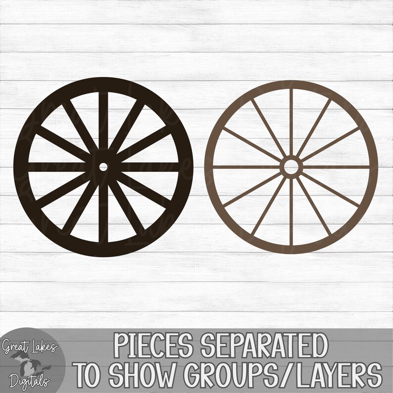 Wagon Wheel Instant Digital Download Svg Png Dxf and - Etsy