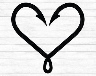 Fishing Hook Heart | Etsy