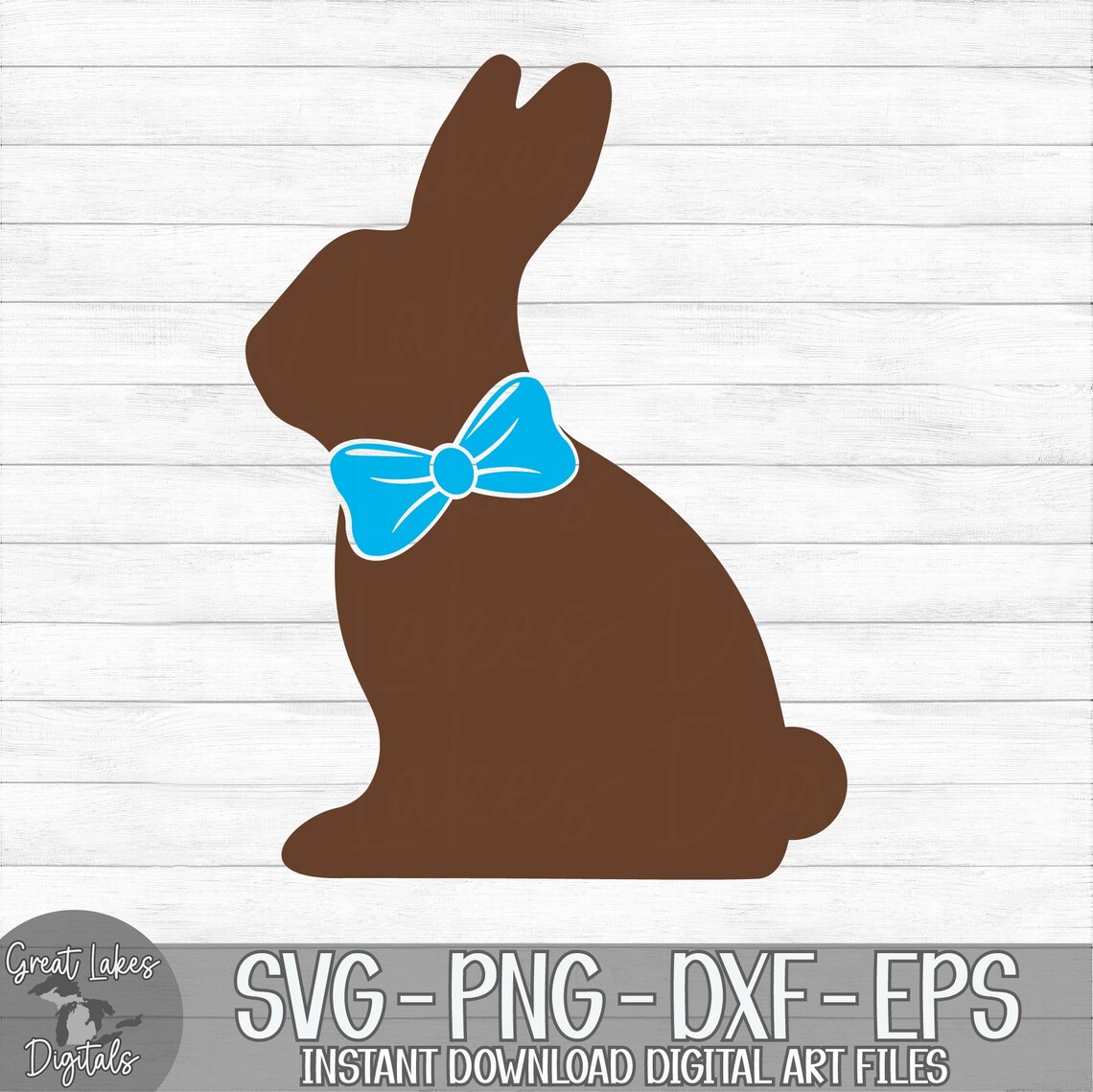 Chocolate Easter Bunny - Instant Digital Download - Svg, Png, Dxf, and ...