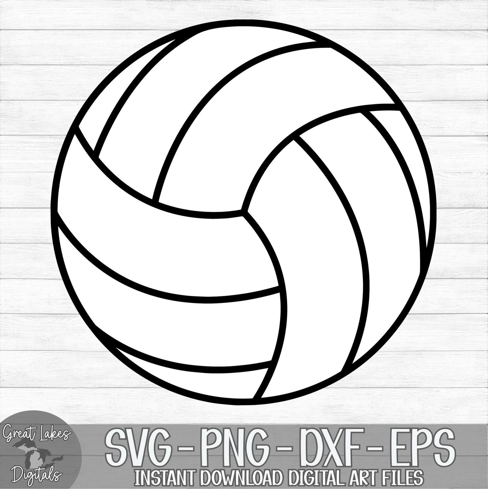 Volleyball - Instant Digital Download - Svg, Png, Dxf, and Eps Files ...