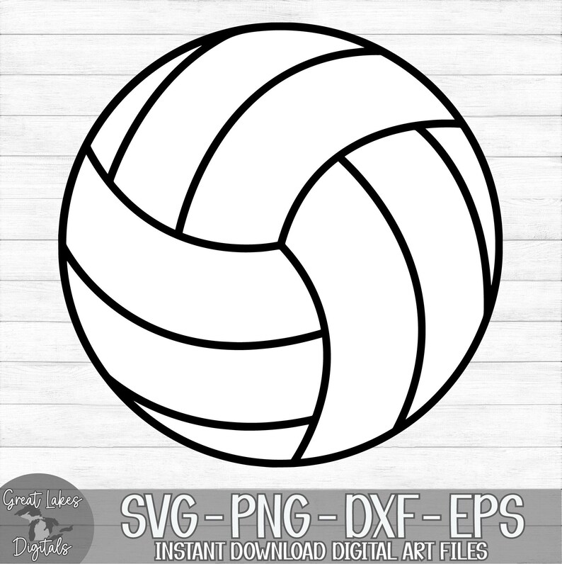 Volleyball - Instant Digital Download - Svg, Png, Dxf, and Eps Files ...