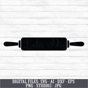 Rolling Pin Instant Digital Download Svg Ai Dxf Eps | Etsy