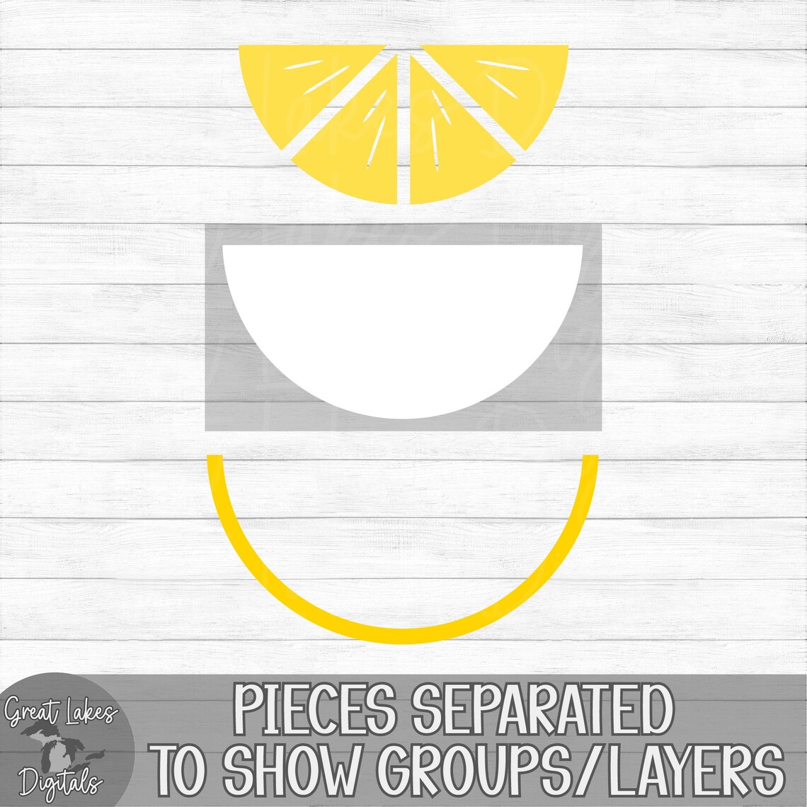 Lemon Slice Instant Digital Download Svg Png Dxf and - Etsy