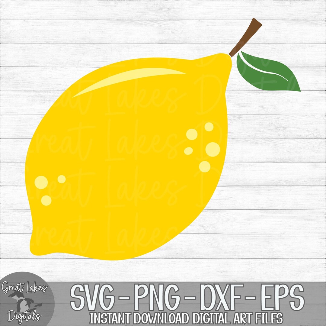 Lemon Instant Digital Download Svg, Png, Dxf, and Eps Files Included - Etsy