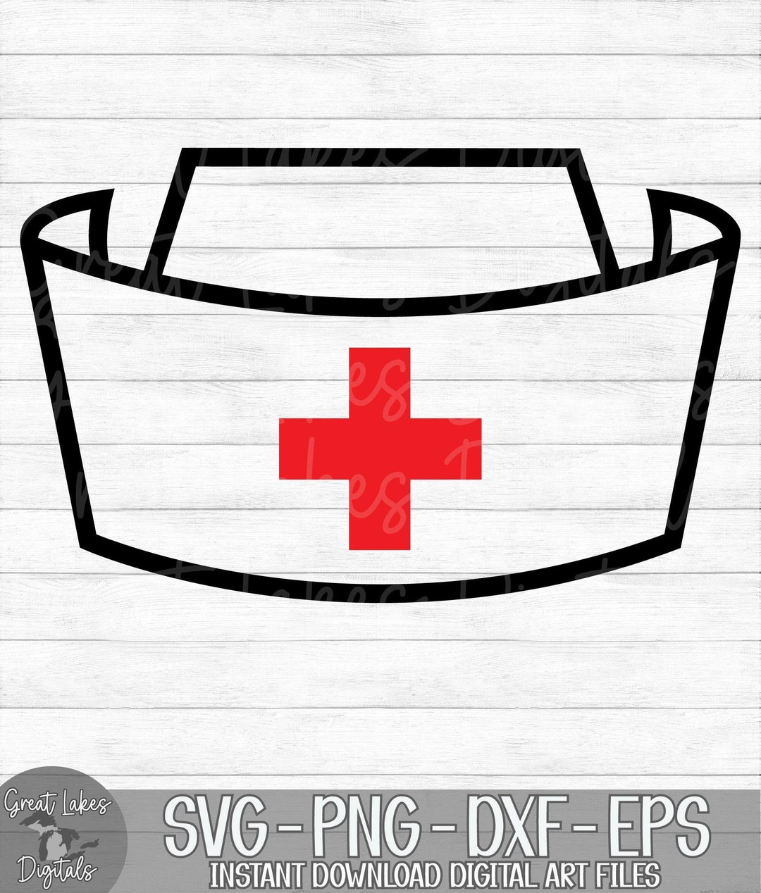 Nurse Hat - Nursing, Medical - Instant Digital Download - Svg, Png, Dxf ...