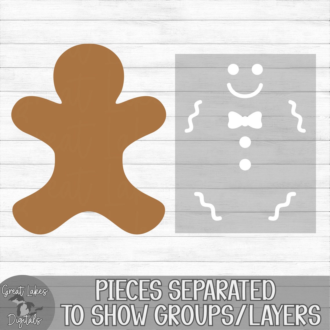 Gingerbread Man Instant Digital Download Svg Png Dxf - Etsy