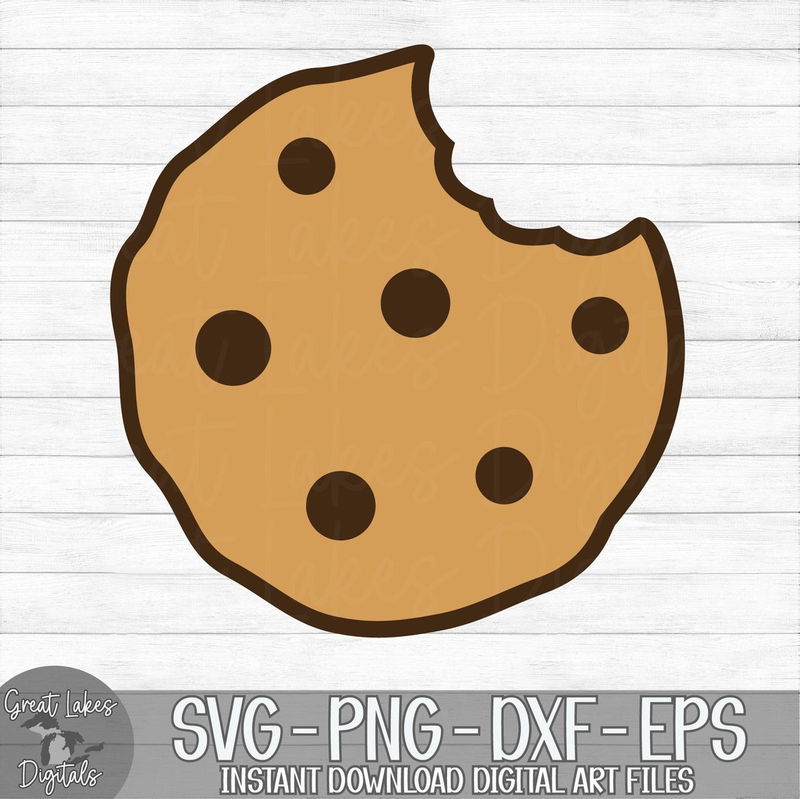 Chocolate Chip Cookie Instant Digital Download Svg Png - Etsy