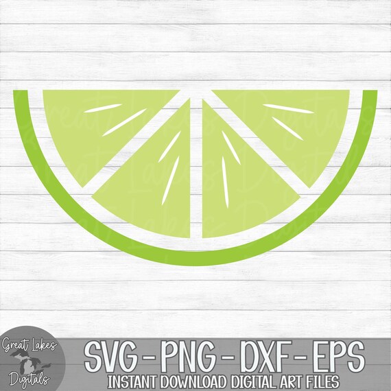 Lime Slice Instant Digital Download Svg Png Dxf and Eps - Etsy
