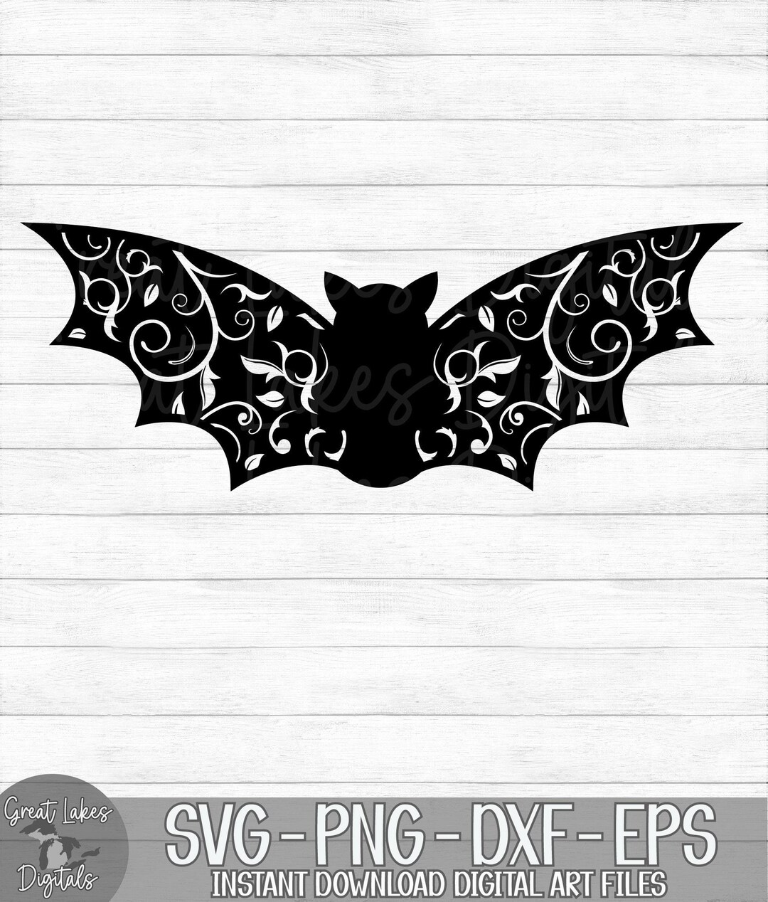 Bat - Instant Digital Download - Svg, Png, Dxf, and Eps Files Included ...