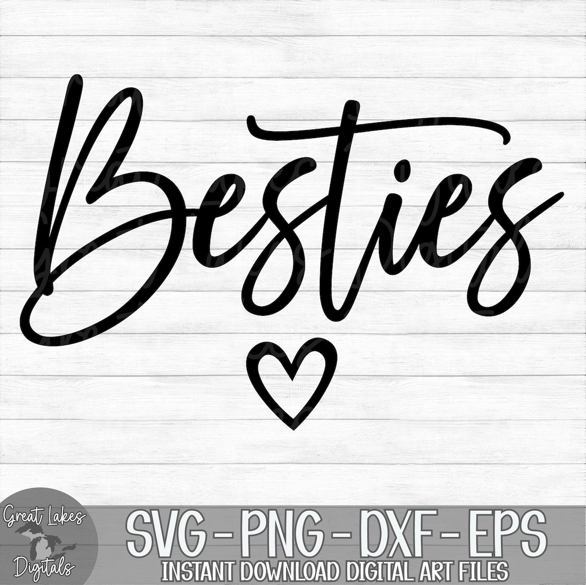 Besties Instant Digital Download Svg Png Dxf and Eps - Etsy