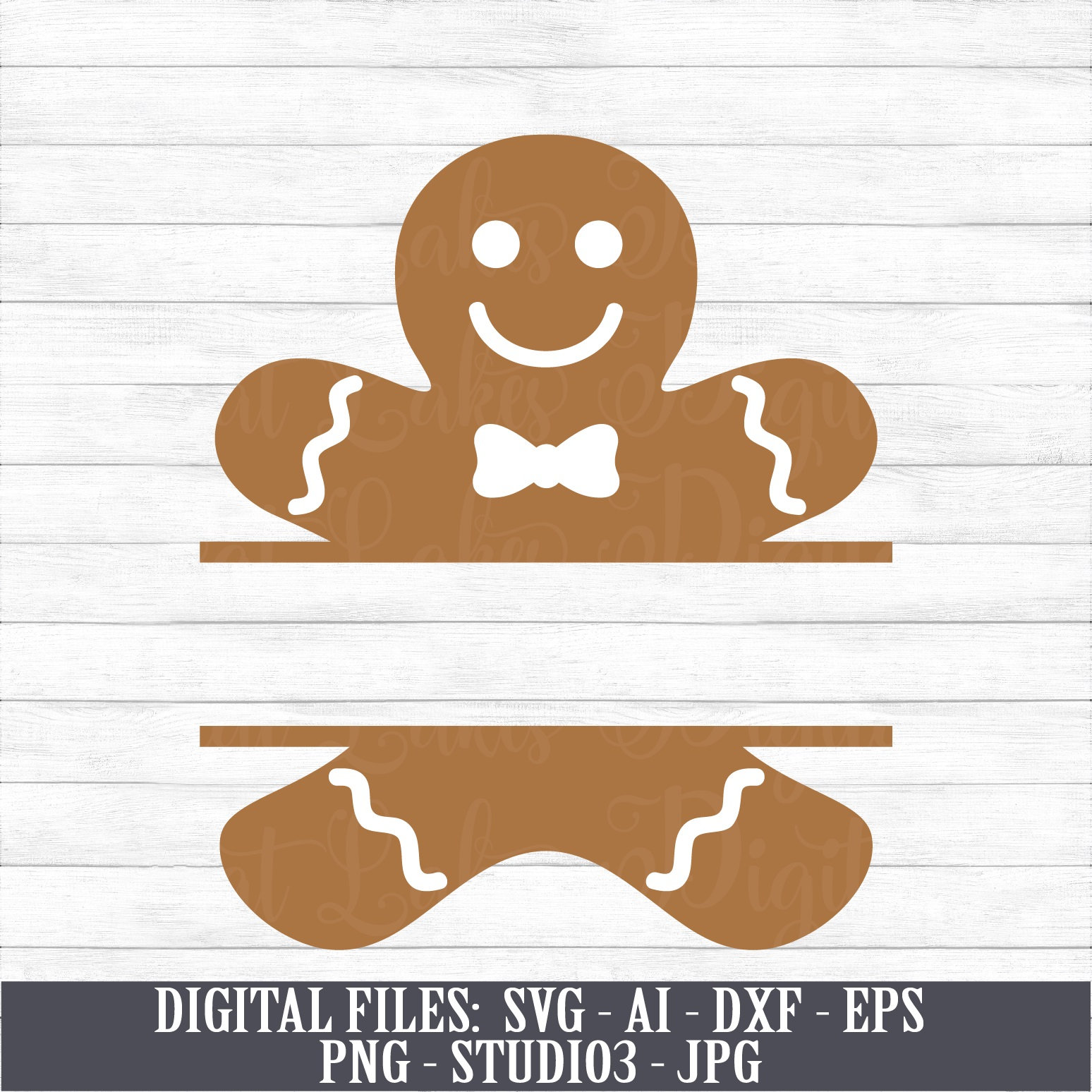 Gingerbread Man Instant Digital Download Svg Ai Dxf Eps | Etsy