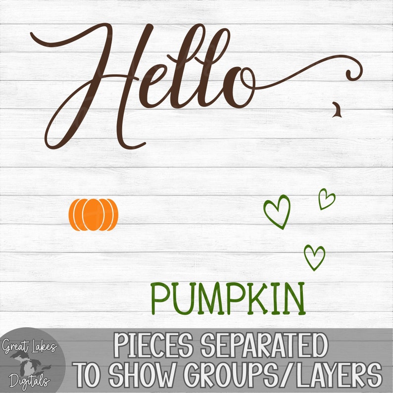 Hello Pumpkin Instant Digital Download Svg Png Dxf and - Etsy