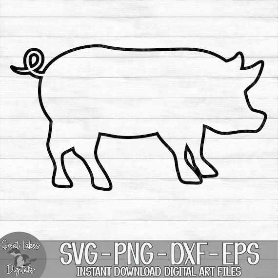 Pig Instant Digital Download Svg Png Dxf and Eps Files | Etsy UK