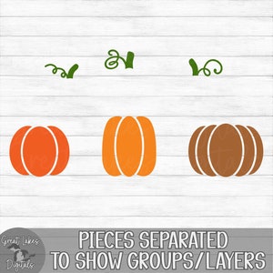 Pumpkins - Instant Digital Download - Svg, Png, Dxf, and Eps Files ...