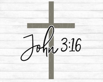 John 3:16 Png | Etsy