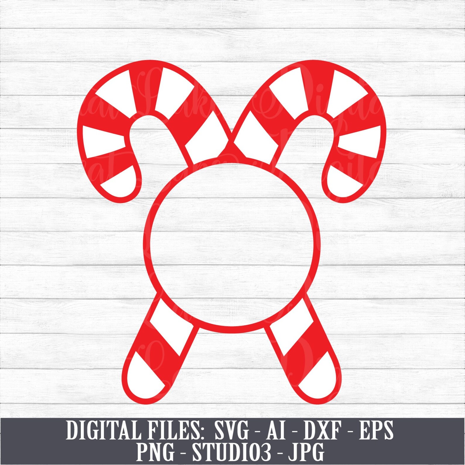 Candy Canes Instant Digital Download Svg Ai Dxf Eps | Etsy