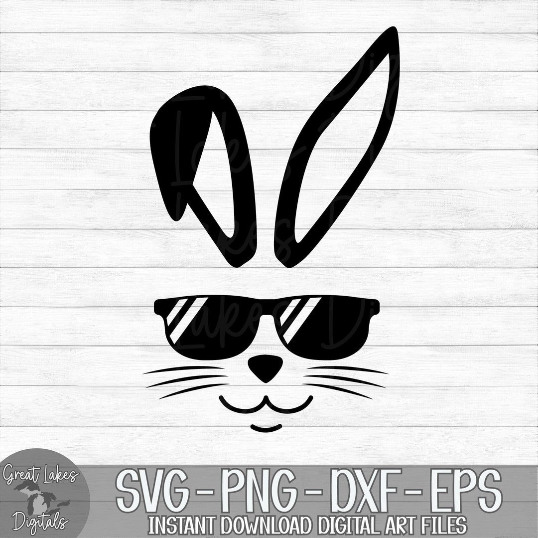 Easter Bunny Sunglasses - Easter, Boy - Instant Digital Download - Svg ...