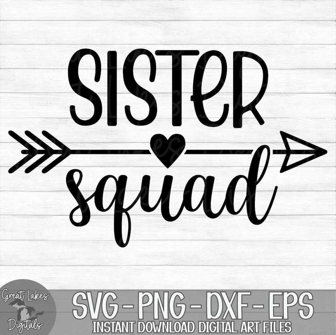Sister Squad Instant Digital Download Svg Png Dxf and - Etsy