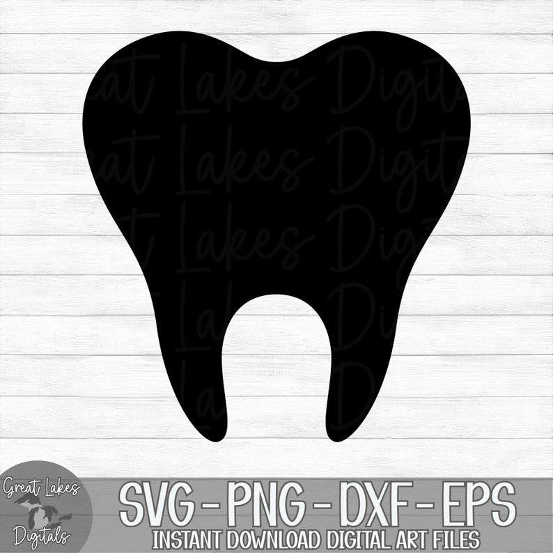 Tooth Instant Digital Download Svg Png Dxf and Eps - Etsy