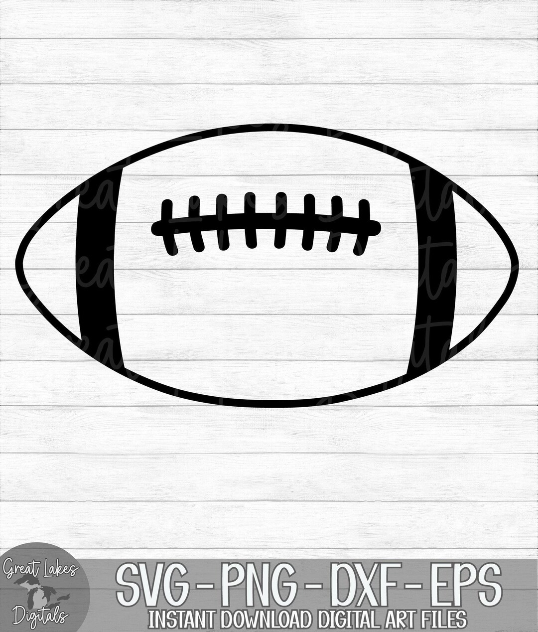 Football - Instant Digital Download - Svg, Png, Dxf, and Eps Files ...