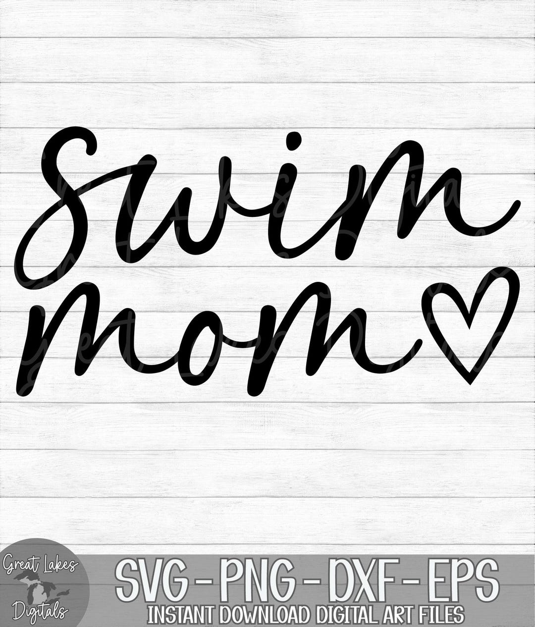 Swim Mom - Instant Digital Download - Svg, Png, Dxf, and Eps Files ...