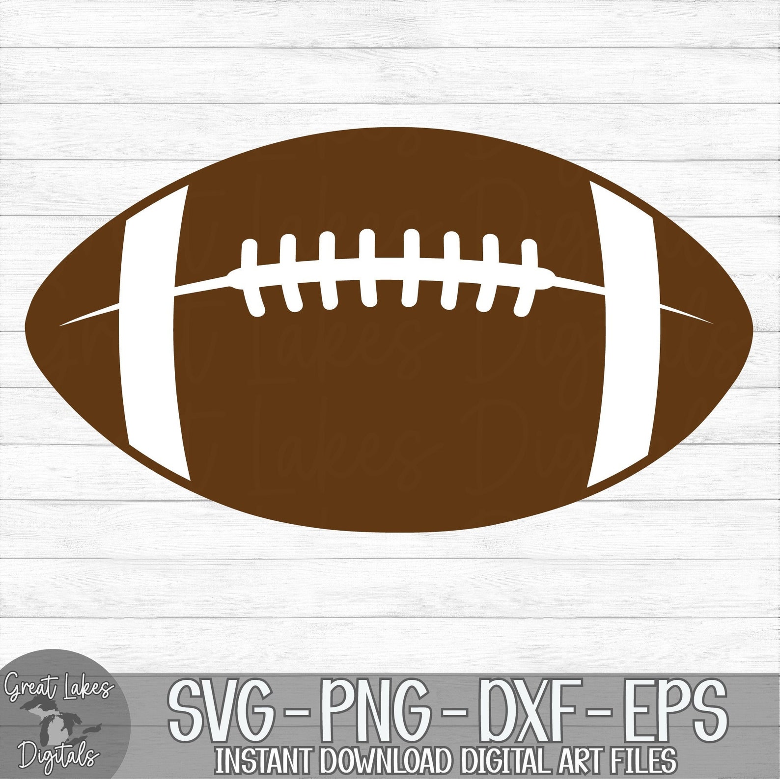 Football Instant Digital Download Svg Png Dxf and Eps - Etsy