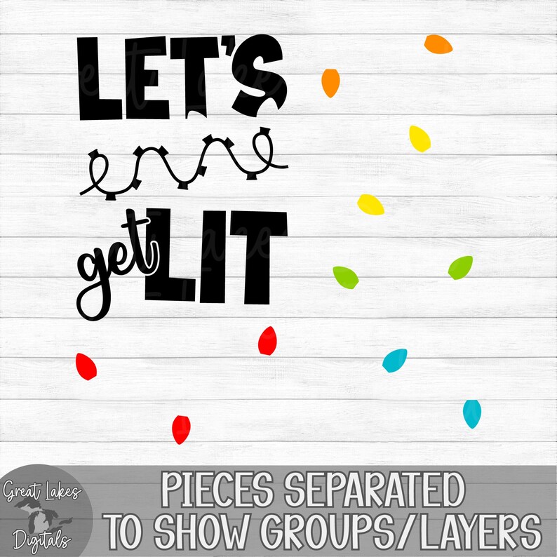 Let's Get Lit Instant Digital Download Svg Png Dxf - Etsy