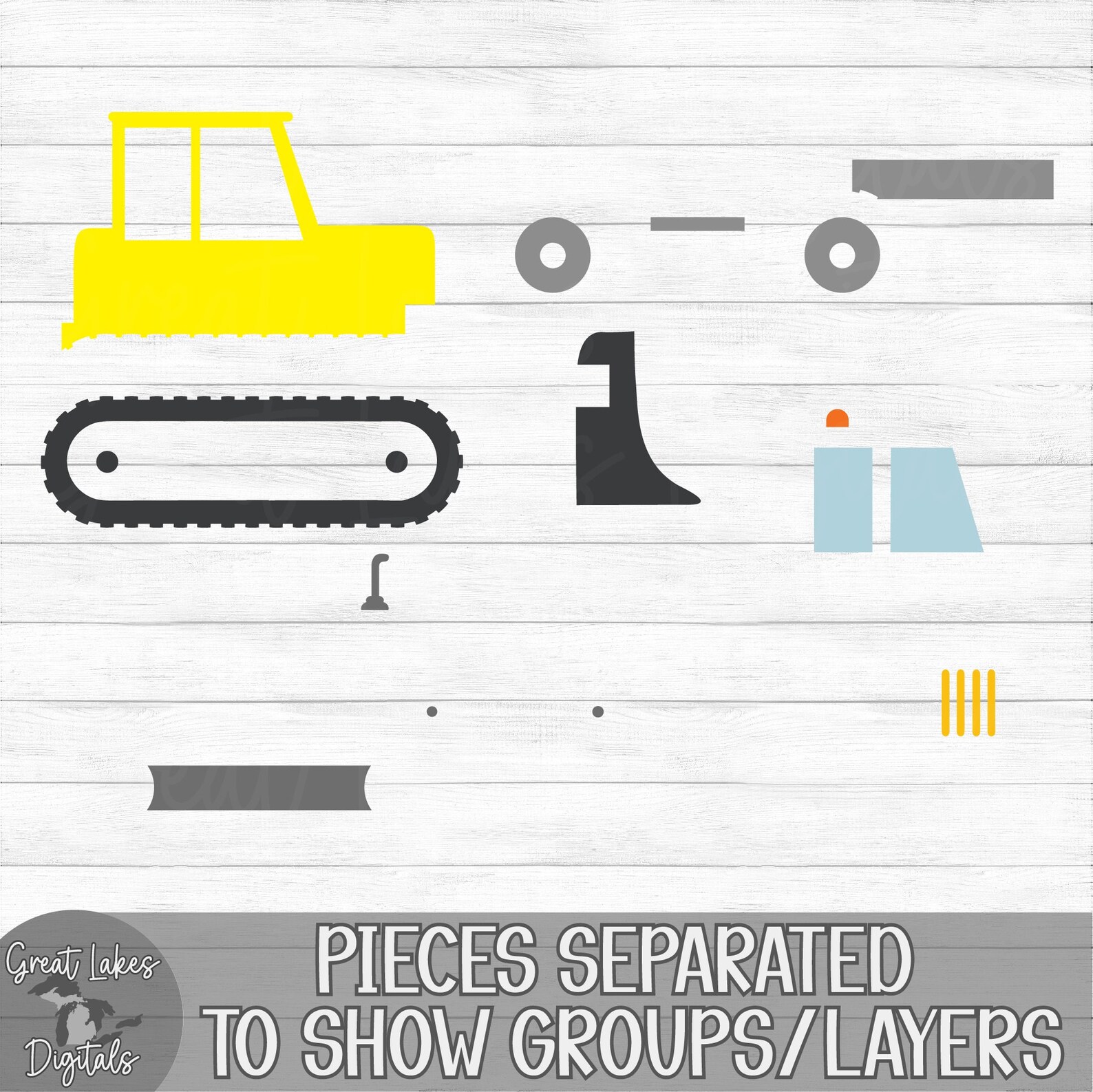 Bulldozer Instant Digital Download Svg Png Dxf and Eps - Etsy