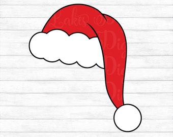 Santa Hat Instant Digital Download Svg Ai Dxf Eps Png | Etsy