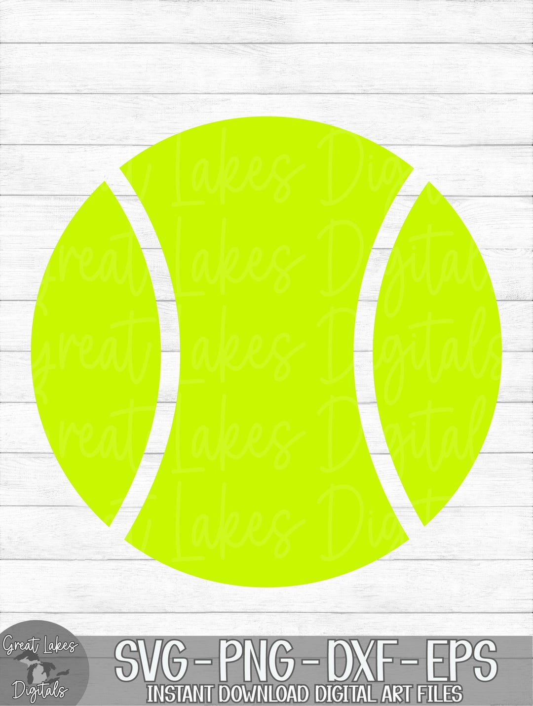 Tennis Ball - Instant Digital Download - Svg, Png, Dxf, and Eps Files ...