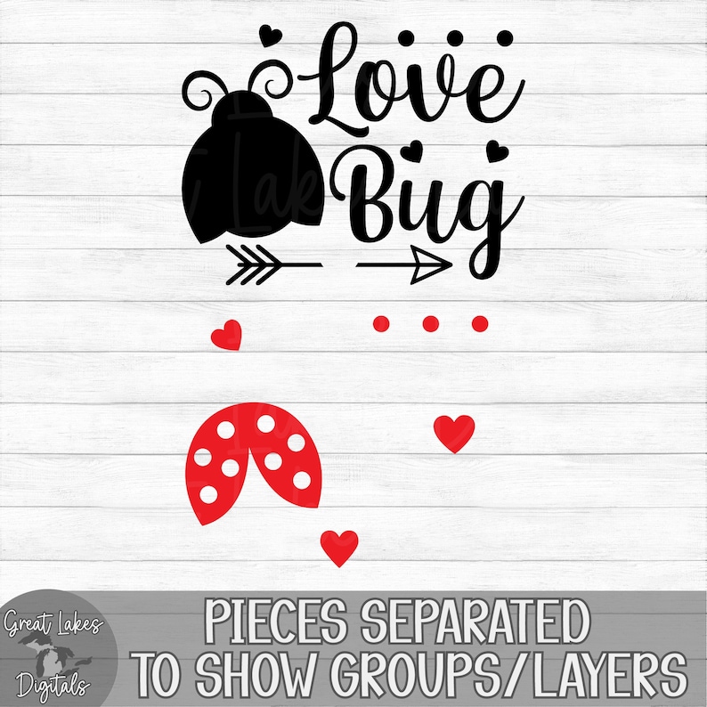 Love Bug Instant Digital Download Svg Png Dxf and Eps - Etsy